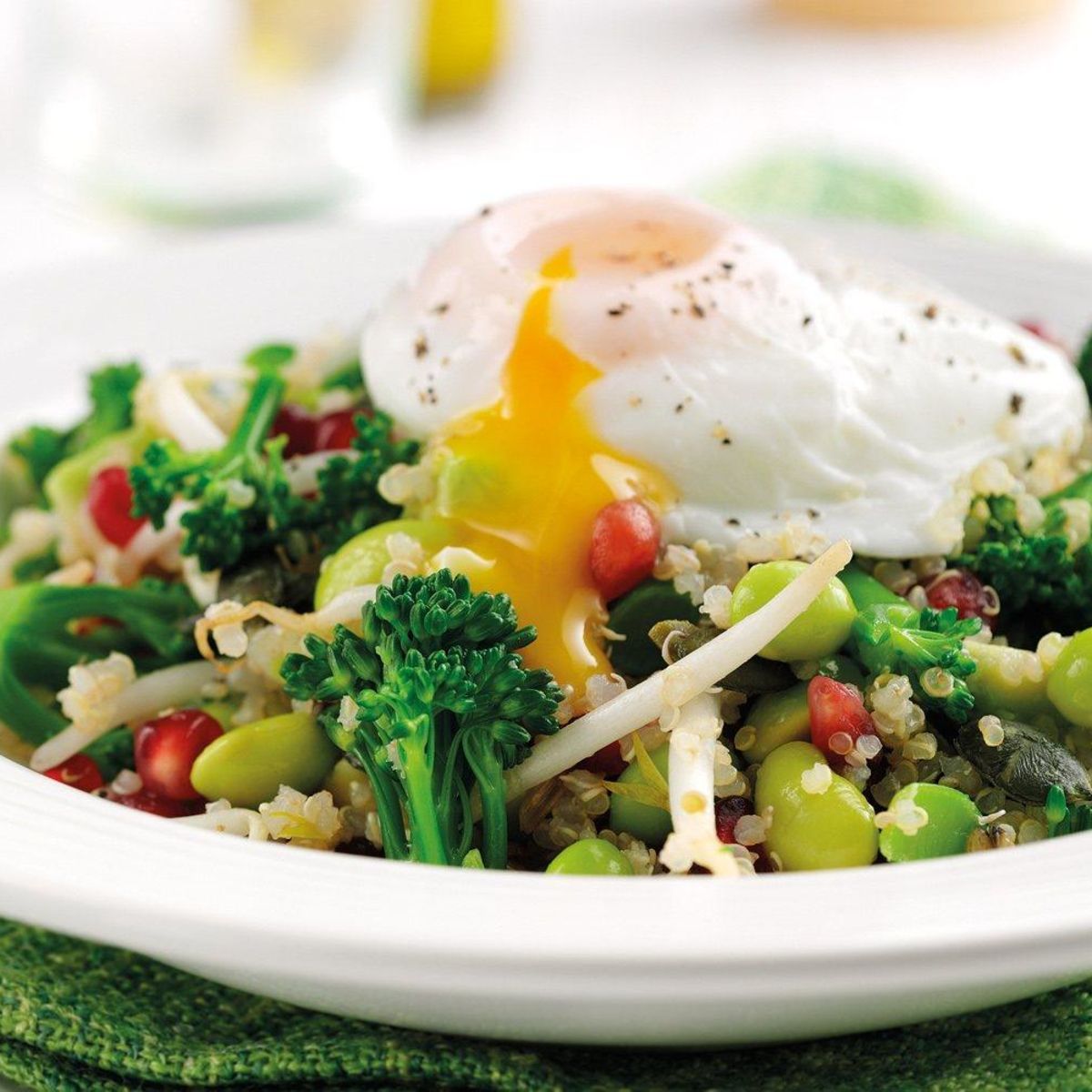 how to cook broccoli poached eggs
