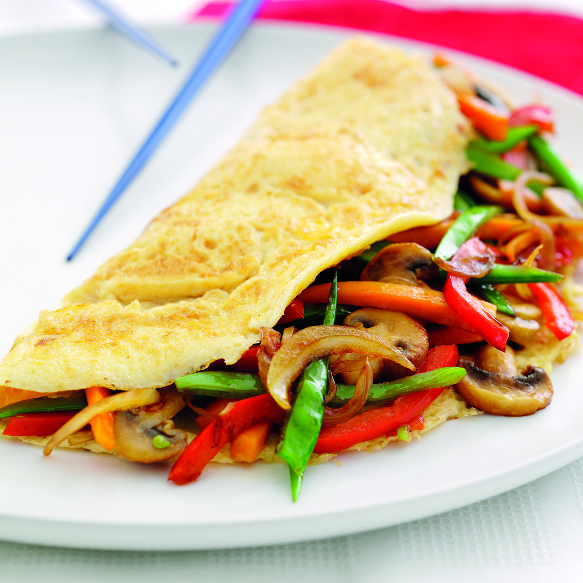 how to cook an omelette in a wok