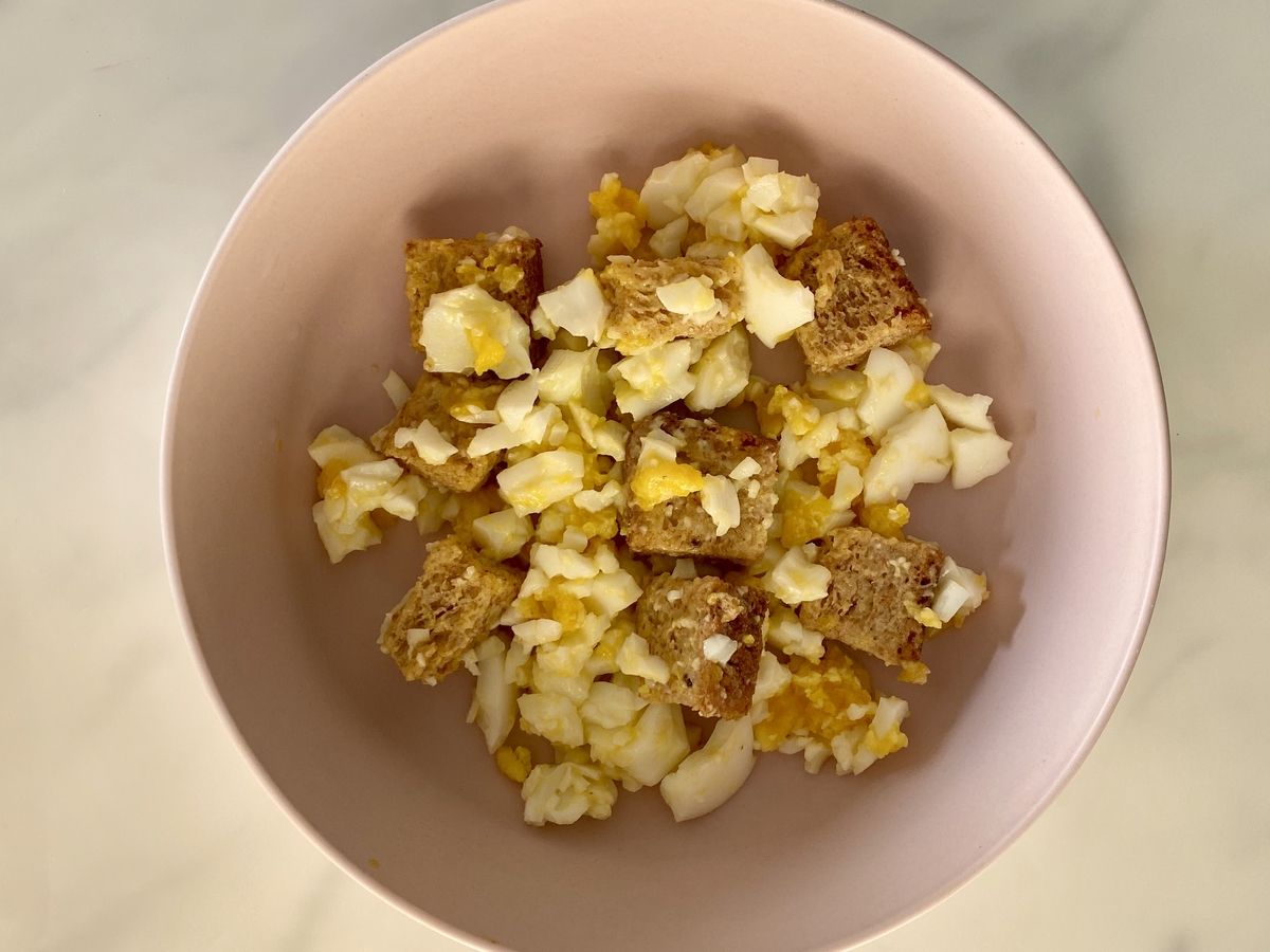 how to make mashed up egg