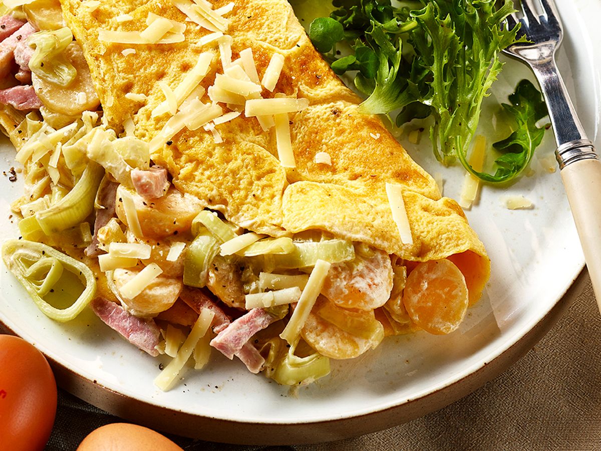 how to cook an ham omelette
